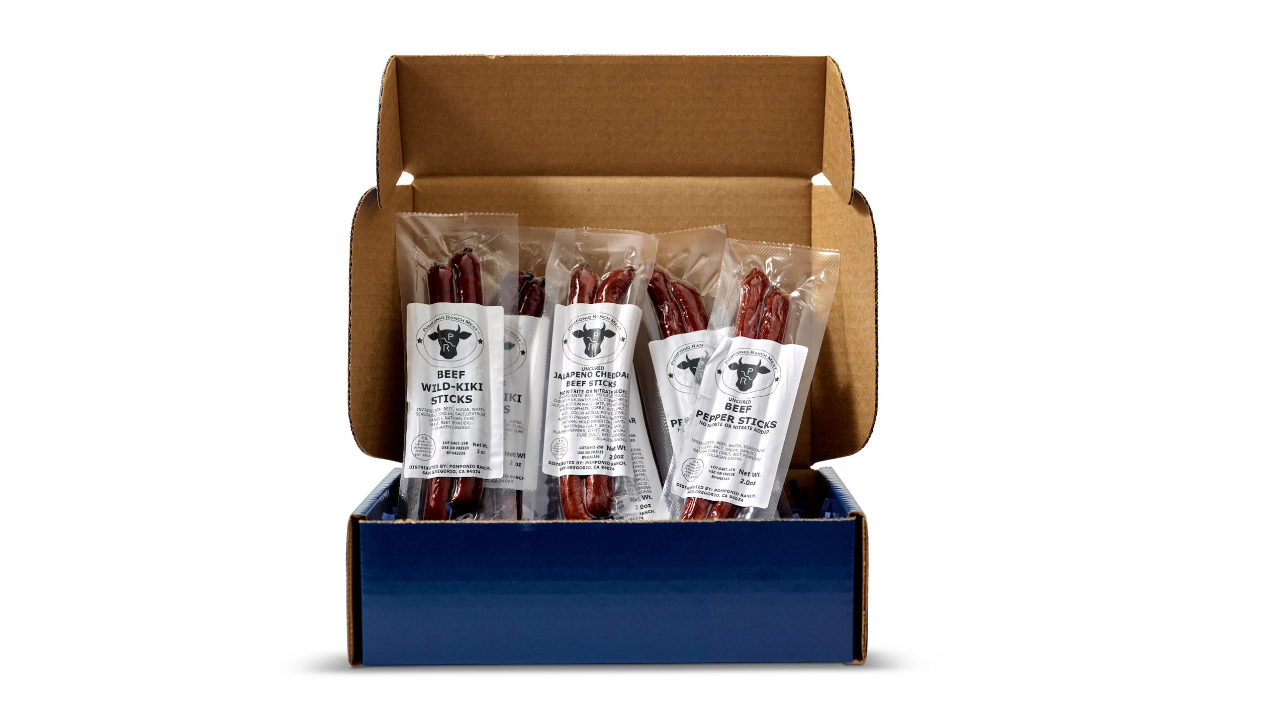 Beef Sticks Box – Pomponio Ranch Meat