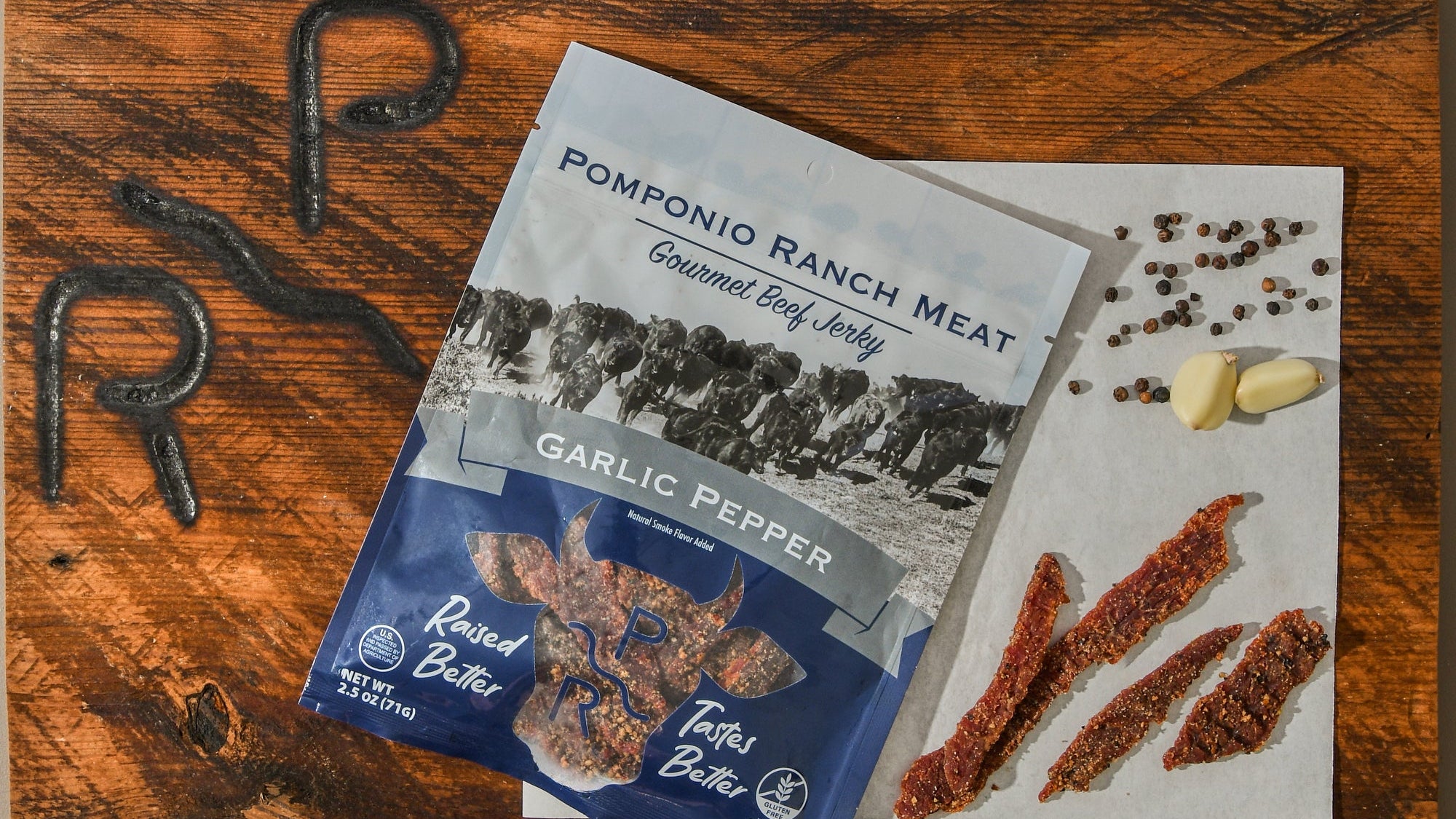 Angus Beef Jerky: Garlic Pepper – Pomponio Ranch Meat